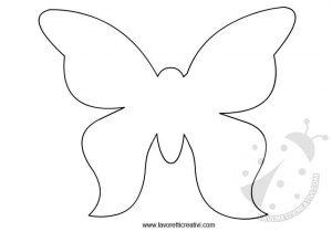 Farfalle - Sagome da ritagliare - Lavoretti Creativi