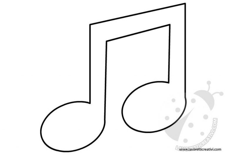 Sagome note musicali - Lavoretti Creativi