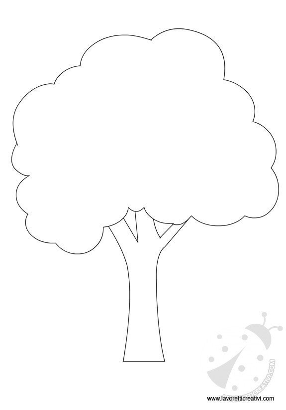Sagome alberi per lavoretti - Lavoretti Creativi