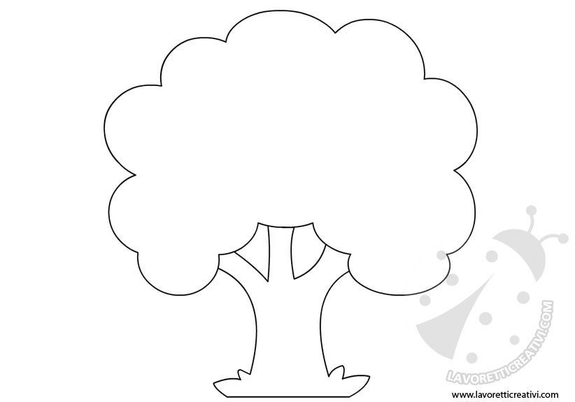 Sagome alberi per lavoretti - Lavoretti Creativi