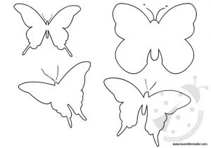 Sagome farfalle da stampare - Lavoretti Creativi
