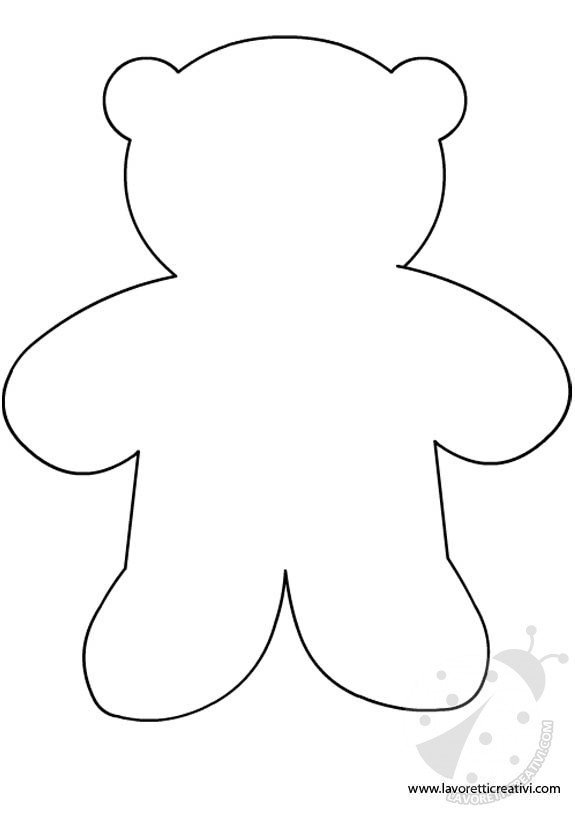 Sagome orsetti per lavoretti - Lavoretti Creativi