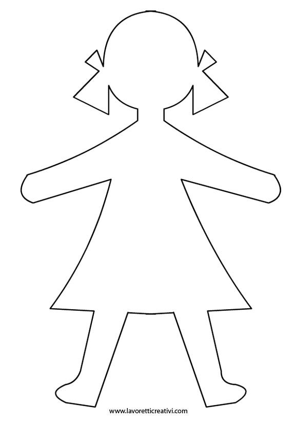 Sagome di bambini da ritagliare Lavoretti Creativi