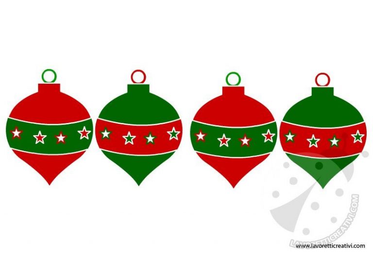 Festone con palline di Natale - Lavoretti Creativi