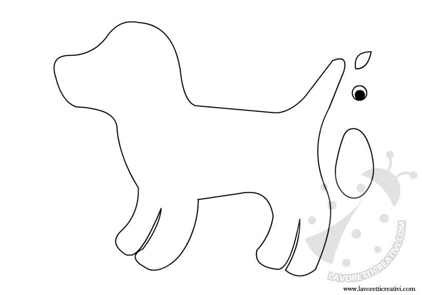 Sagoma cane - Lavoretti Creativi