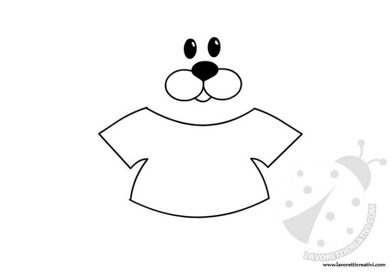 Orsetto - Sagoma per lavoretti - Lavoretti Creativi