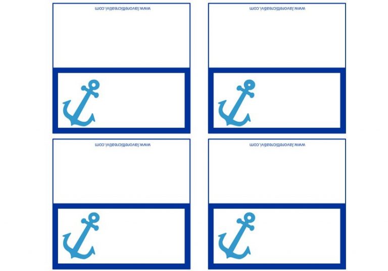 Segnaposti con ancore - Lavoretti Creativi