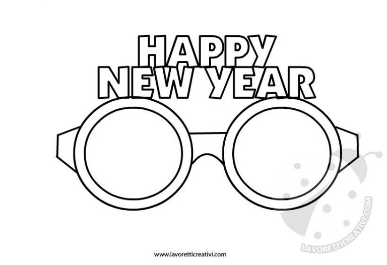 Lavoretti di Capodanno - Occhiali di carta - Lavoretti Creativi