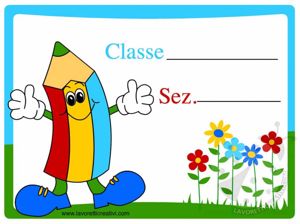 Cartello porta aula per scuola dell'infanzia - Lavoretti Creativi