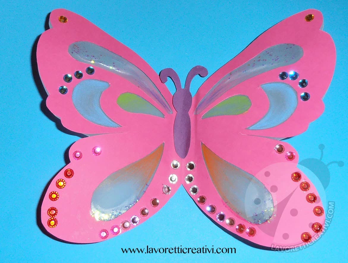 Farfalla 3D di carta - Lavoretti Creativi