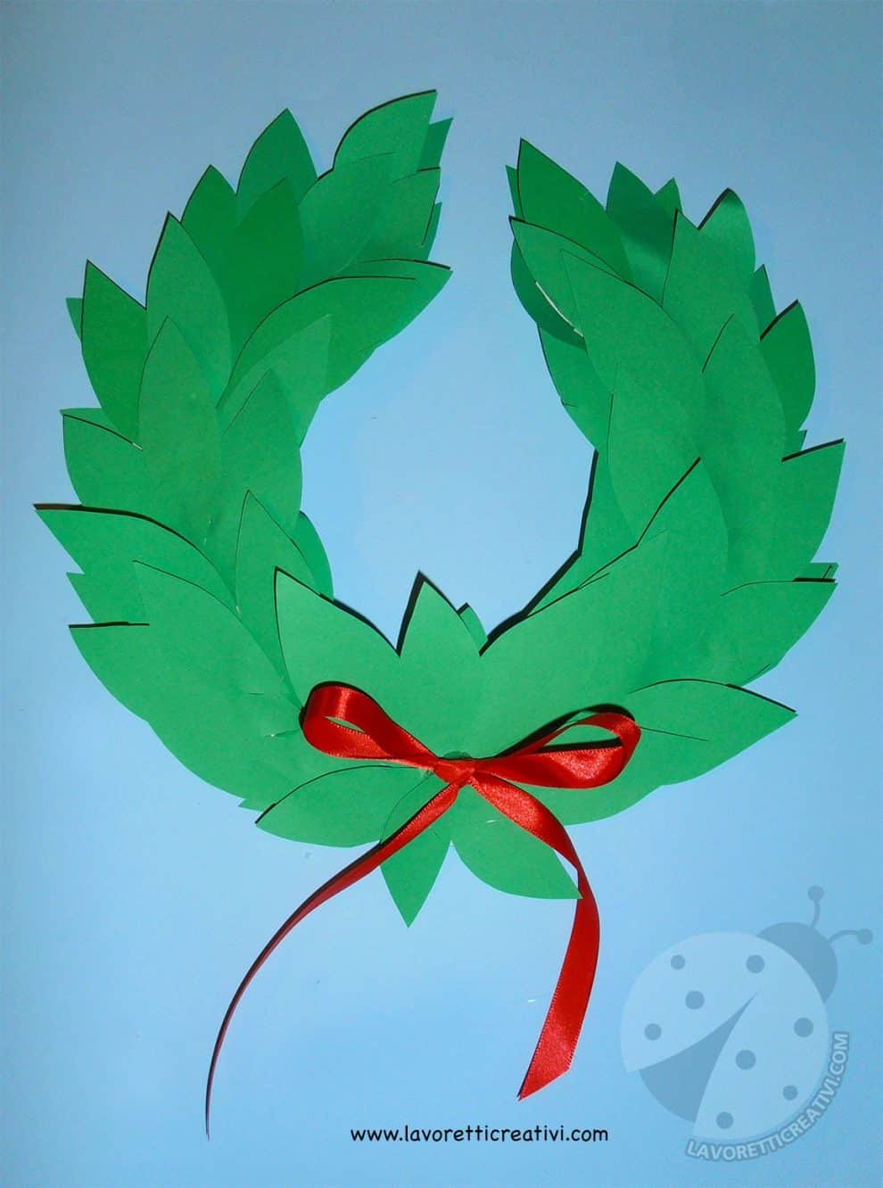 Come fare una corona di alloro di carta - Lavoretti Creativi
