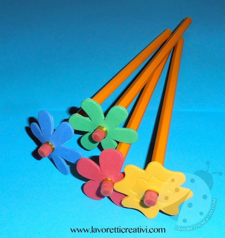 Fiori con le matite - Lavoretti Creativi