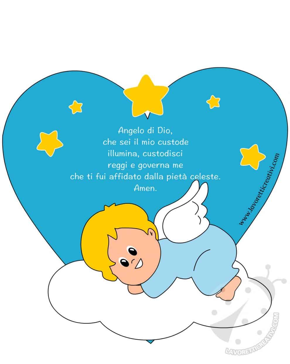 Preghiera angelo custode - Lavoretti Creativi