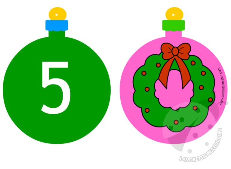 Palline 5 e 6 di Natale - Lavoretti Creativi