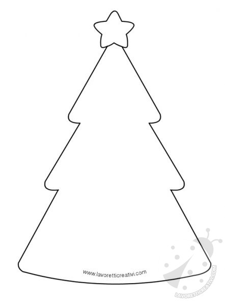 Cartamodelli alberi di Natale da stampare - Lavoretti Creativi