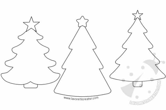 Sagome alberi per lavoretti - Lavoretti Creativi