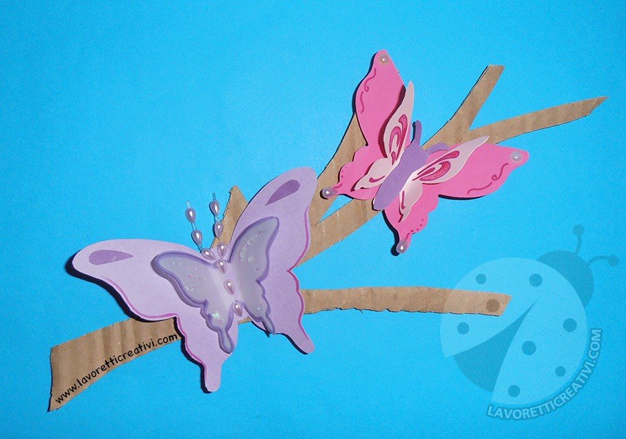 Come realizzare farfalle 3D di carta - Lavoretti Creativi