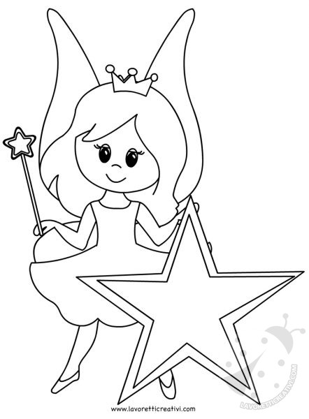 Fatina con le regole della classe da colorare - Lavoretti Creativi