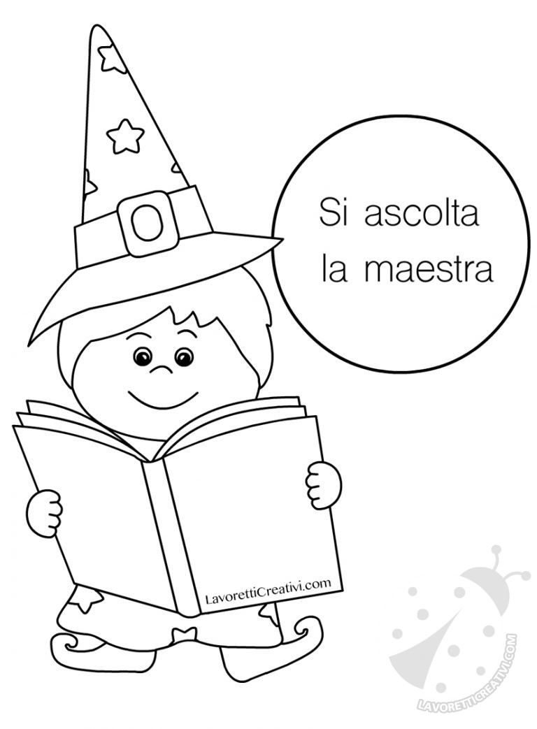 Maghetto con le regole della classe da colorare - Lavoretti Creativi