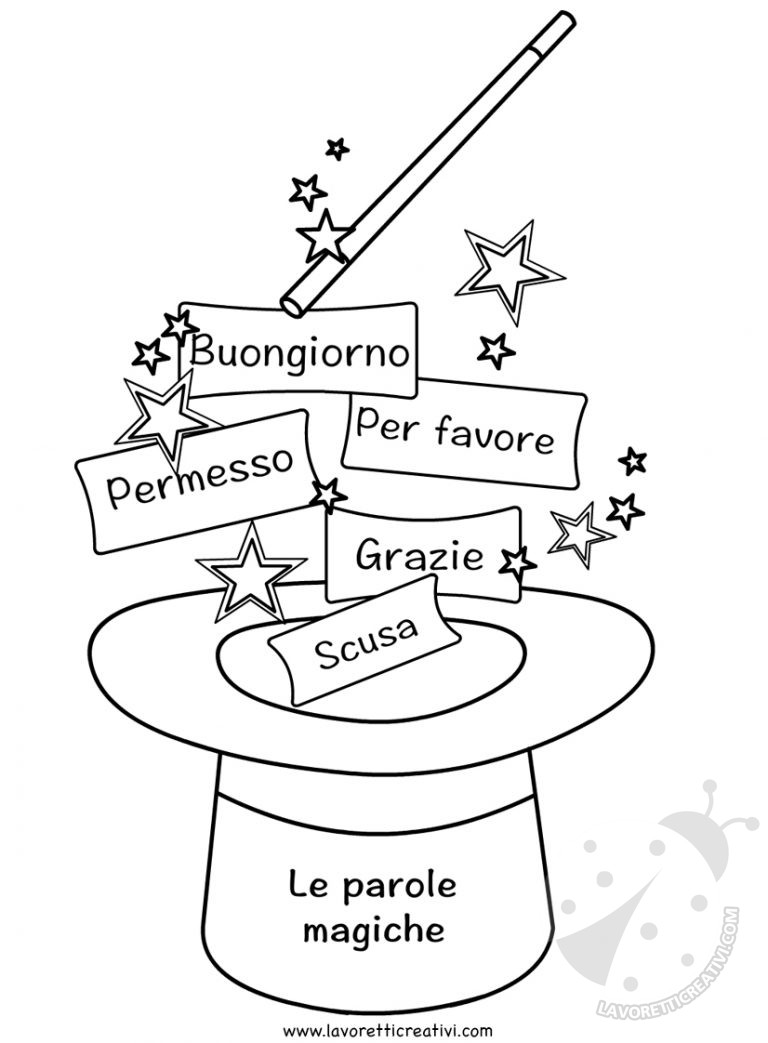 Cappello con le parole magiche - Lavoretti Creativi