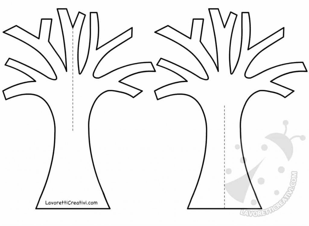 Sagome per albero autunnale 3D di carta - Lavoretti Creativi