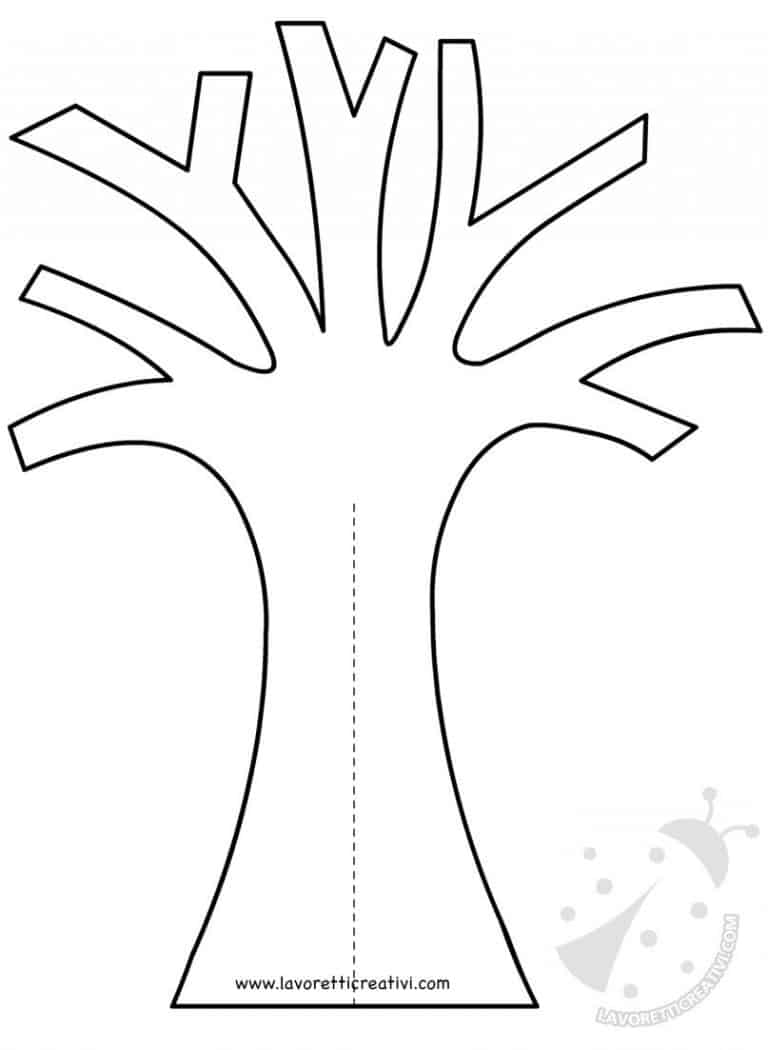 Sagome per albero autunnale 3D di carta - Lavoretti Creativi