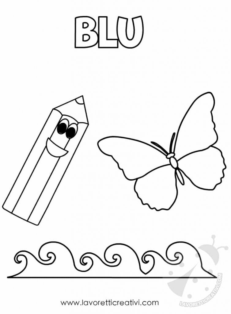 Colori primari scuola infanzia Colore blu - Lavoretti Creativi