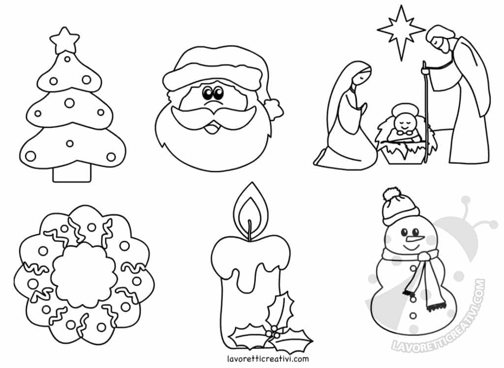 Sagome per decorazioni natalizie da stampare - Lavoretti Creativi