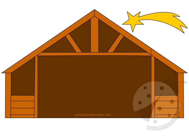 Presepe di carta da ritagliare