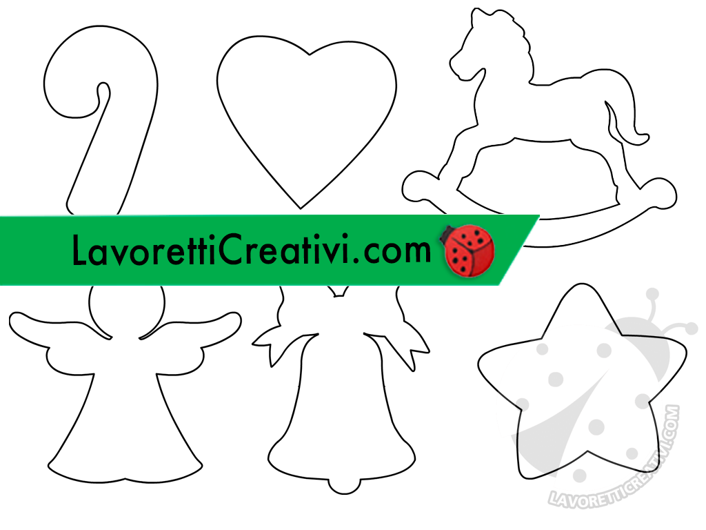 Sagome alberi per lavoretti - Lavoretti Creativi