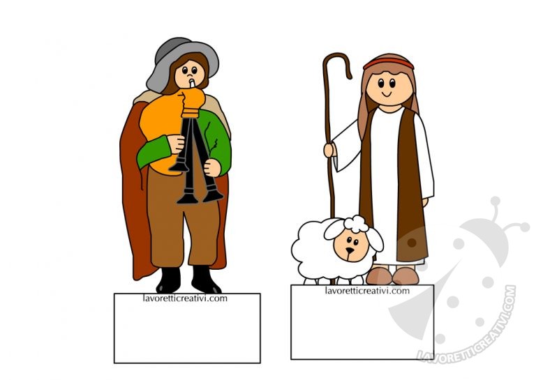 Presepe di carta da ritagliare