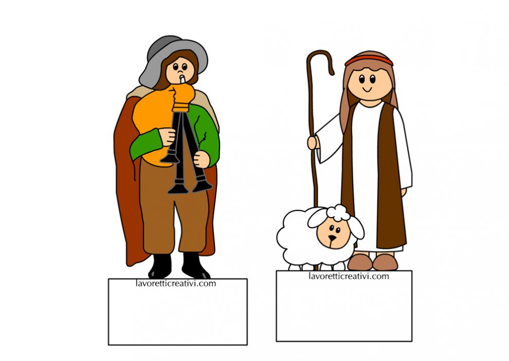 Presepe di carta da ritagliare