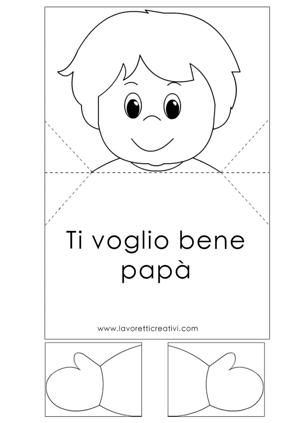 Biglietto pop up per la Festa del Papà con bambino - Lavoretti Creativi Biglietto pop up per la Festa del Papà con bambino - Lavoretti Creativi