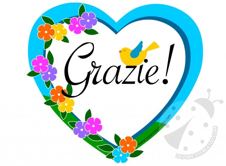 Immagini per dire Grazie da stampare - Lavoretti Creativi