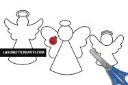 3 Sagome di angeli da ritagliare - Lavoretti Creativi