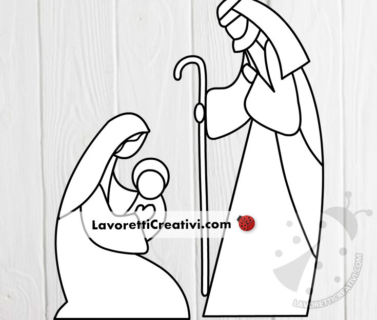 Disegno sulla Natività di Gesù da colorare - Lavoretti Creativi