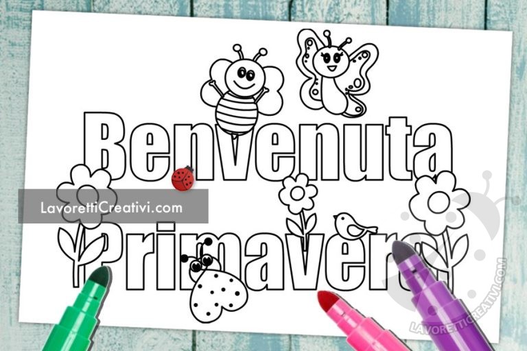 Disegno sulla Primavera da colorare - Lavoretti Creativi