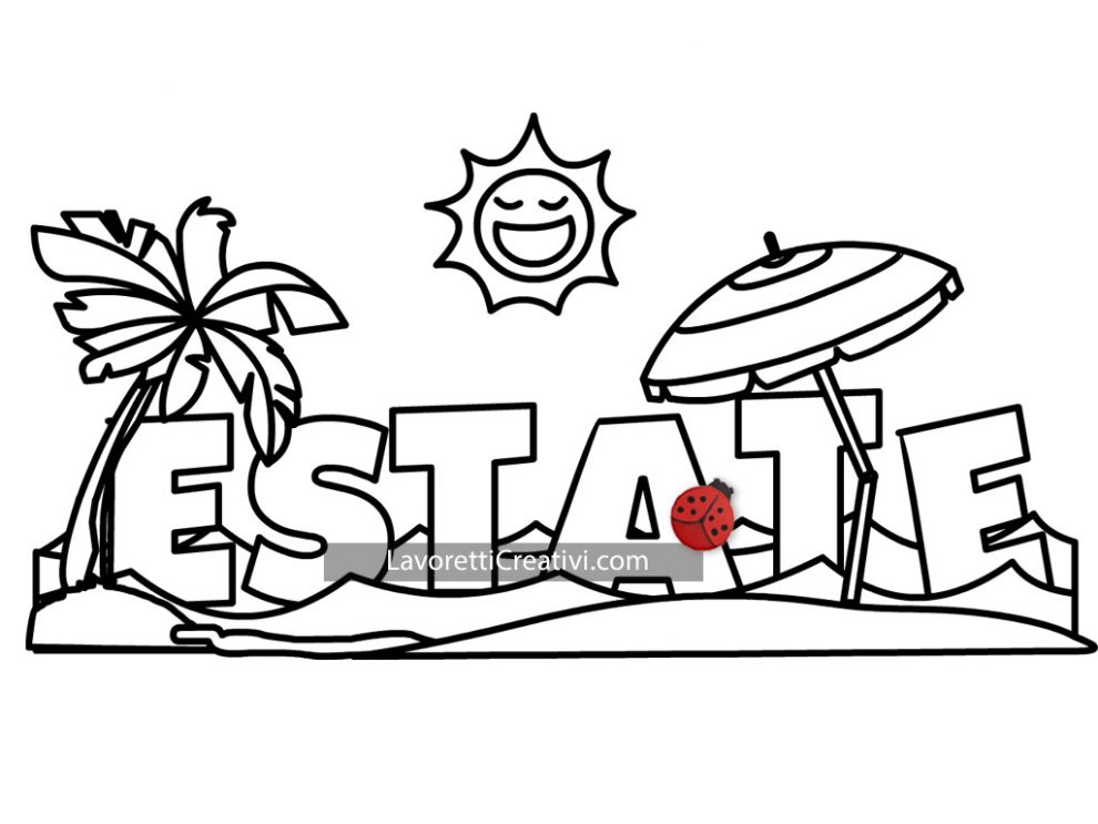 Scritta Estate Da Colorare Tuttodisegni Disegno Estate Disegni | The ... Scritta Estate Da Colorare Tuttodisegni Disegno Estate Disegni | The ...