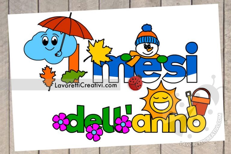 Mesi dell'anno a colori - Lavoretti Creativi