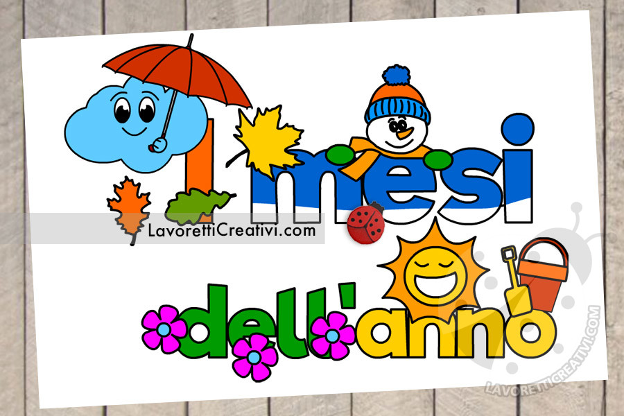 Mesi dell'anno a colori - Lavoretti Creativi