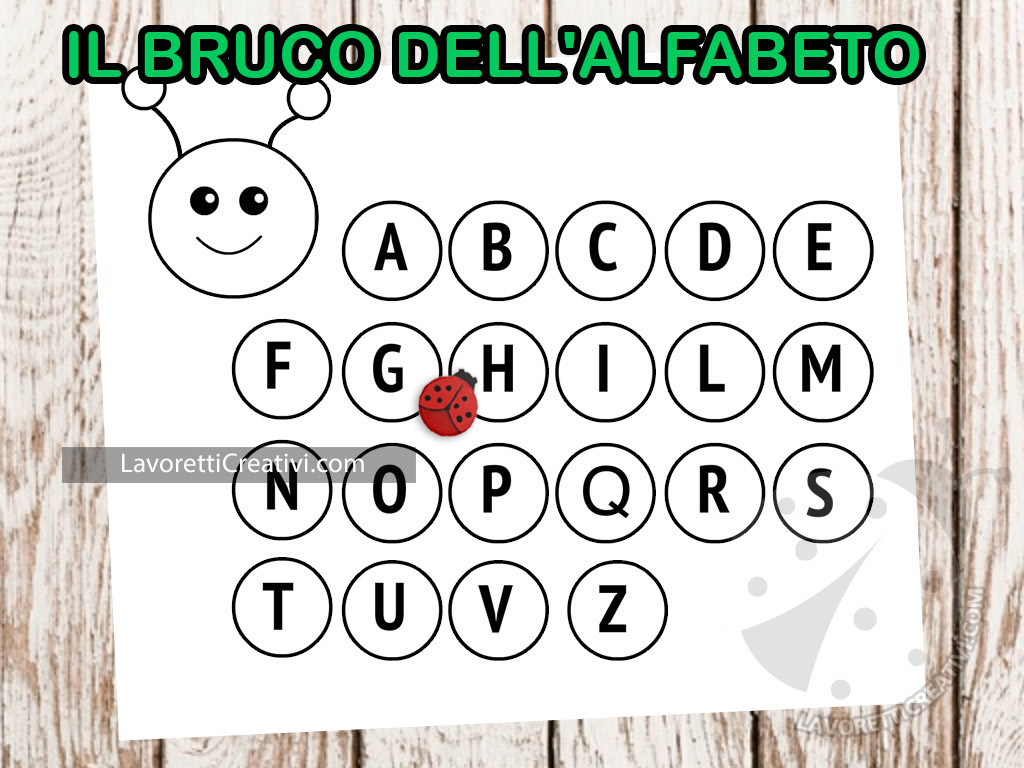 Lettere dell'alfabeto: G H I J K L M - Lavoretti Creativi