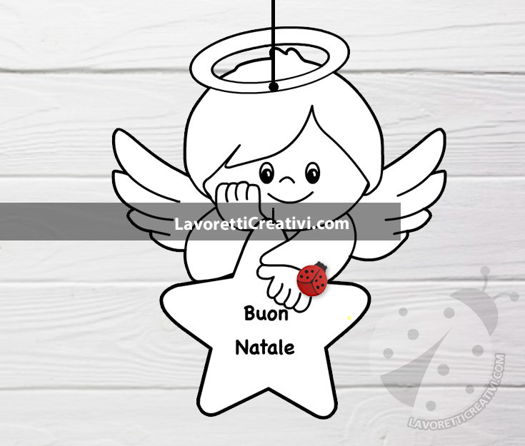 Disegni Da Colorare Di Angeli Bambini Disegno Angelo Da Colorare