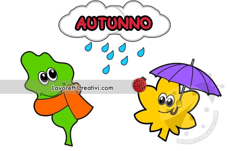 Autunno disegno per bambini - Lavoretti Creativi