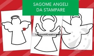 Sagome angeli di Natale - Lavoretti Creativi