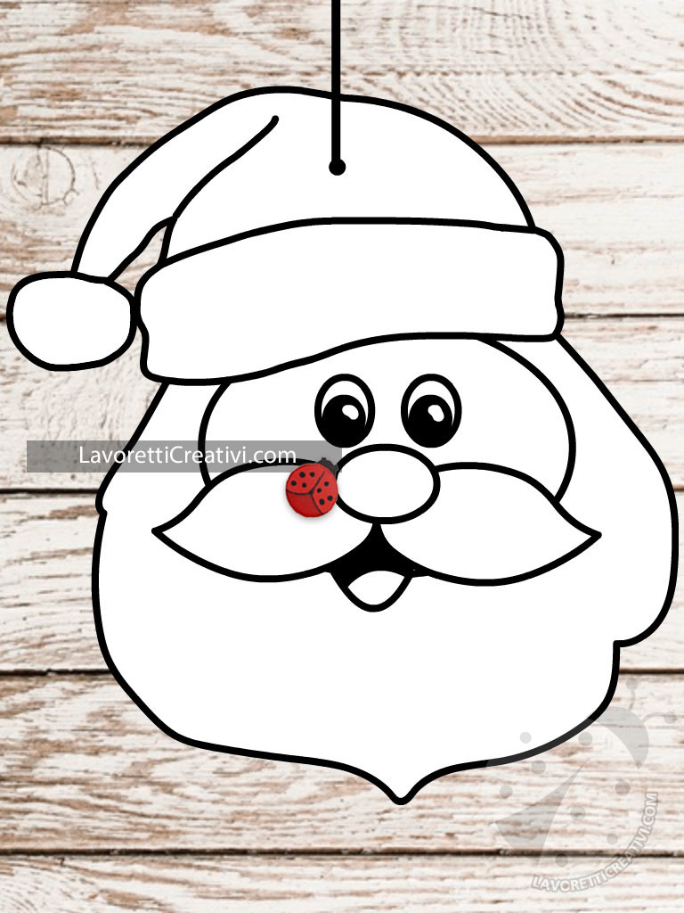 Disegni Da Colorare Del Volto Di Babbo Natale 105 Disegni Di Babbo