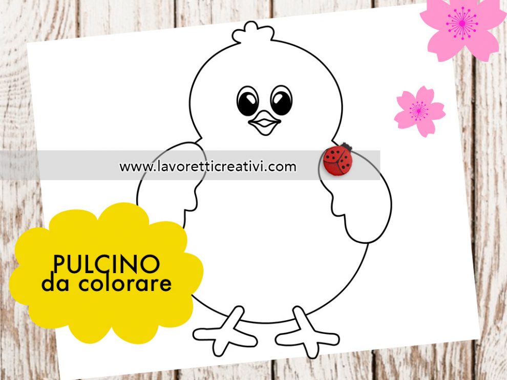 Pulcino da colorare - Lavoretti Creativi