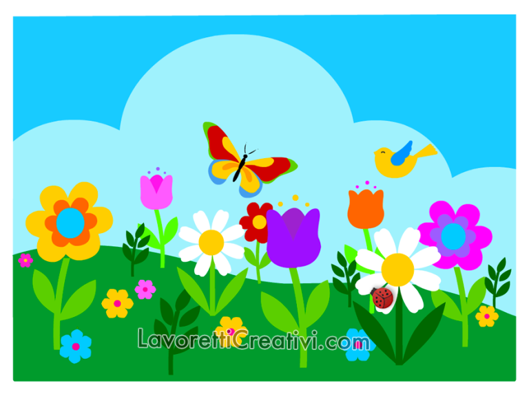 Prato fiorito - Lavoretti Creativi