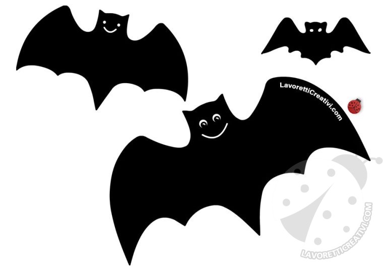 Pipistrelli da ritagliare - Lavoretti Creativi