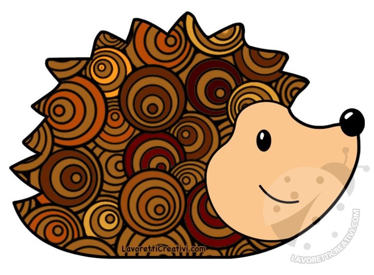 Riccio con cerchi - Lavoretti Creativi