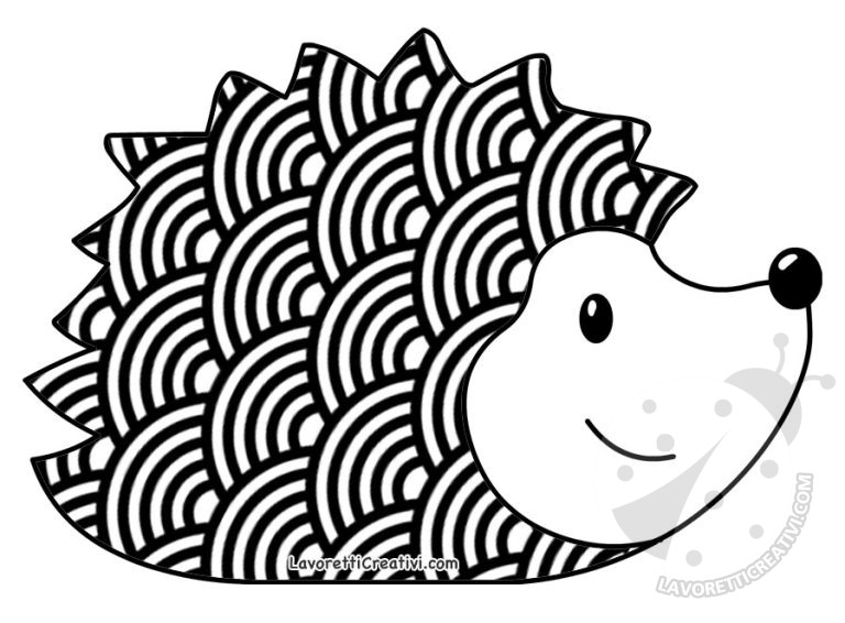 Riccio stilizzato - Lavoretti Creativi